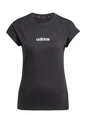 Adidas Essentials Linear Cotton T-shirt - Black/white