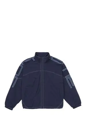Supreme Embroidered Track Jacket - Navy Blue