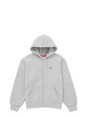 Supreme Small Box Zip Up Hooded Sweatshirt - Heather Grey