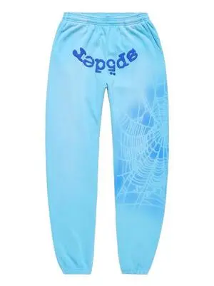 SP5DER Og Web V2 Spray Sweatpant - Light Blue