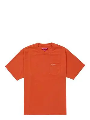 Supreme Short Sleeve Pocket Tee Shirt - Orange