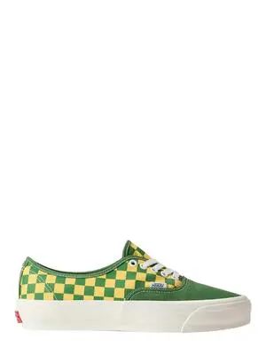 VANS Authentic Checkerboard Sneakers - Fairway Green/yellow