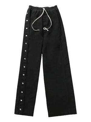 Rick Owens Cotton Canvas Pusher Pants - Black