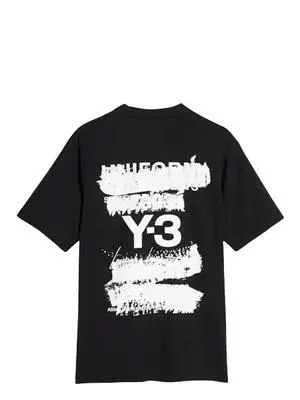 Adidas X Y3 U Gfx Short Sleeve Tee Shirt - Black
