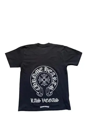 Chrome Hearts Las Vegas Horseshoe Short Sleeve Pocket Tee Shirt - Black