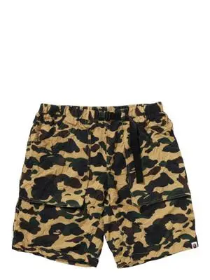 A BATHING APE Regular Fit Climbing Shorts - Yellow