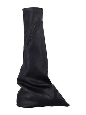 Rick Owens Hollywood Fetish Denim Boots - Black/milk