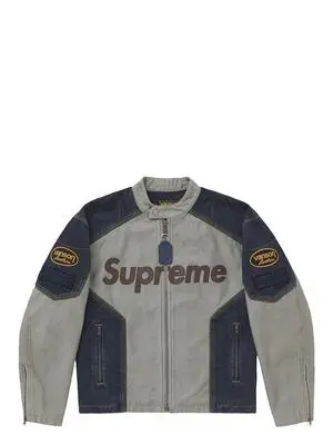 Supreme Vanson Leathers Cordura Cotton Jacket - Denim