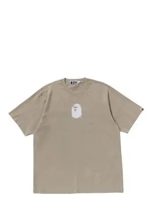 A BATHING APE Pigment Print Ape Head Relaxed Fit Tee Shirt - Olivedrab Green