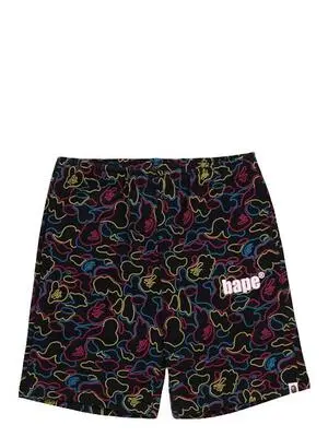 A BATHING APE Regular Fit Sweat Shorts - Multicolor
