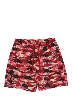 A BATHING APE Relaxed Fit Beach Shorts - Red