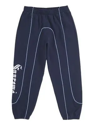 Supreme Curve Piping Sweatpant - Navy Blue