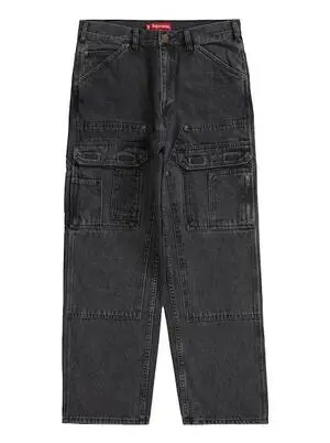 Supreme Double Knee Denim Utility Pant - Black