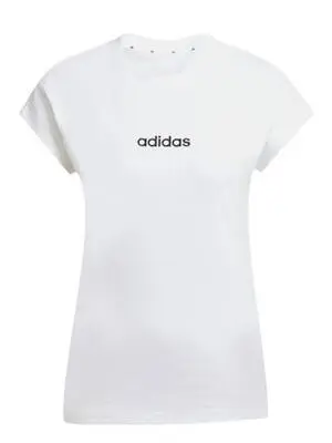 Adidas Essentials Linear Cotton T-shirt - White/black