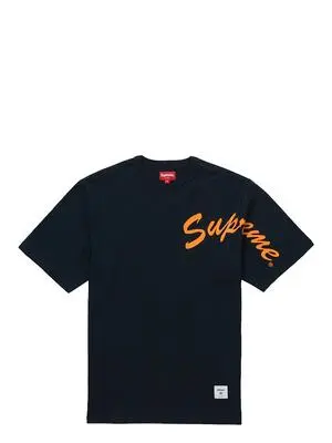 Supreme Shoulder Arc Short Sleeve Top Navy Blue