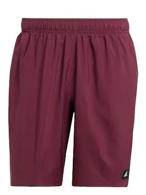 Adidas Classic-length Swim Shorts - Maroon/black