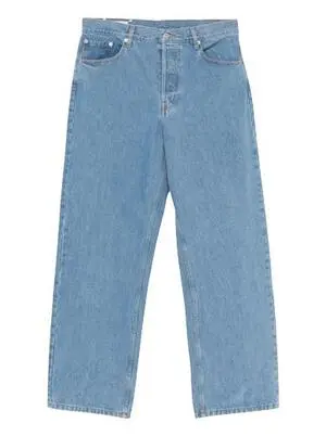Dries Van Noten Straight Leg Button Fly Jean - Light Blue