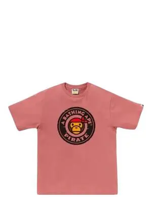 A BATHING APE Milo Pirate Tee Shirt - Pink