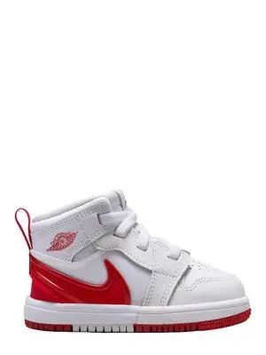 JORDAN 1 Mid Rm Easyon Sneakers - White/black/university Red
