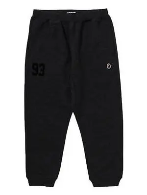A BATHING APE Mr.bathing Ape Logo Sweat Pants - Charcoal