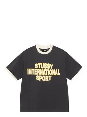 StÜssy Sport Ringer Tee Shirt - Black