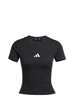 Adidas Essentials 3-stripes Slim T-shirt - Black/white