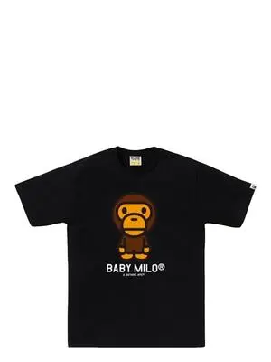A BATHING APE Baby Milo Tee Shirt - Black