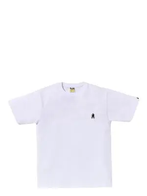 A BATHING APE Ape Crossbone One Point Tee Shirt - White