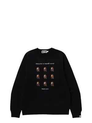 A BATHING APE Crewneck Sweatshirt - Black