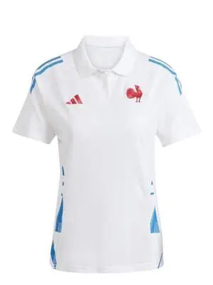 Adidas France Rugby Polo Shirt - White
