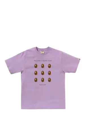 A BATHING APE Dot Com Tee Shirt - Purple