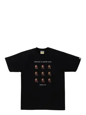 A BATHING APE Dot Com Tee Shirt - Black