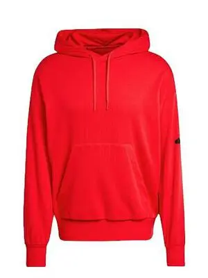 Adidas Essentials Loosefit 3 Bar Logo French Terry Hoodie - Pure Ruby/black