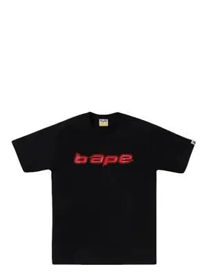 A BATHING APE Silicon Logo Tee Shirt - Black