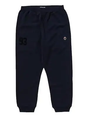 A BATHING APE Mr.bathing Ape Logo Sweat Pants - Navy Blue