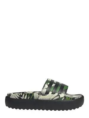 Adidas Adilette Platform Slides Crew Green/core Black