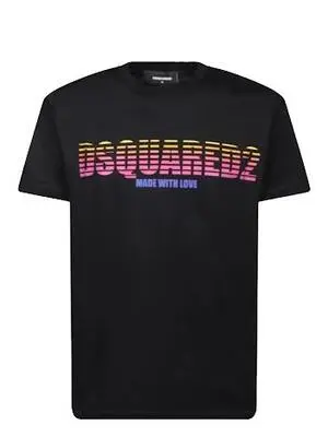 Dsquared2 Cool Fit Made With Love Logo T-shirt - Black