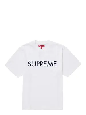 Supreme Capital Short Sleeve Top White
