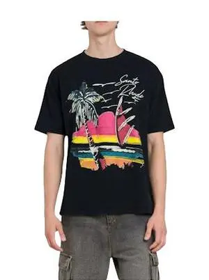 Rhude Saint Tee Shirt - Black