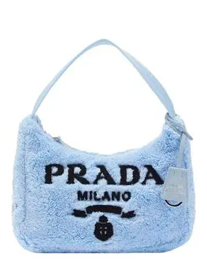 Prada Re-edition 2000 Terry Shoulder Bag - Blue
