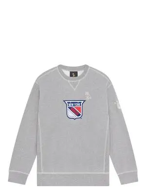 OVO X Nhl New York Rangers Crest Sweater - Grey
