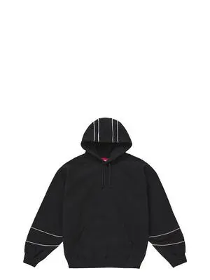 Supreme Paneled Hooded Sweatshirt - Black