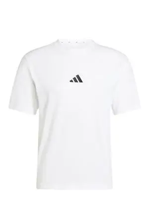 Adidas Essentials Small Logo Single Jersey T-shirt - White/black