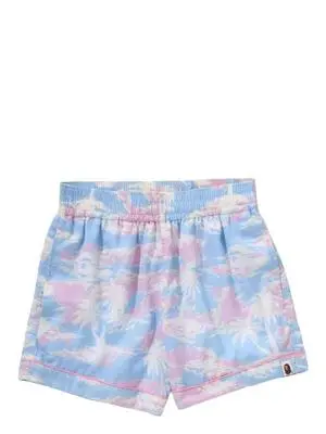 A BATHING APE Palm Tree Camo Shorts