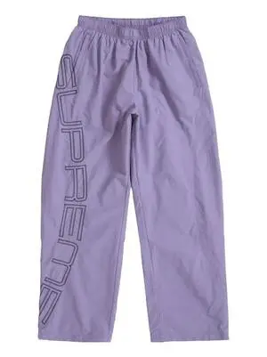 Supreme Spellout Embroidered Track Pant (ss25) Dusty Purple