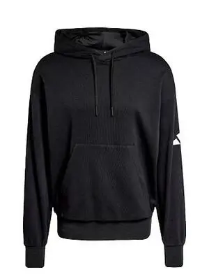 Adidas Essentials Loosefit 3 Bar Logo French Terry Hoodie - Black/white