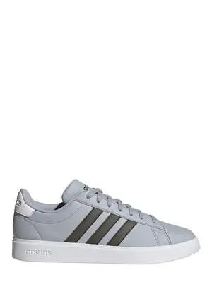 Adidas Grand Court Sneakers - Halo Silver/shadow Olive/cloud White