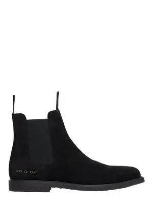 COMMON PROJECTS Chelsea Classic Waxed Suede Boots - Black