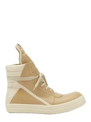 Rick Owens Hollywood Geobasket High-top Sneakers - Parchment/milk