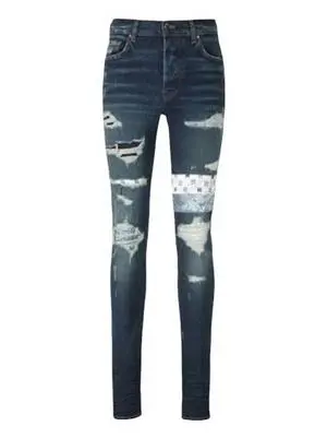 Amiri Paisley Ma Art Patch Jeans - Deep Classic